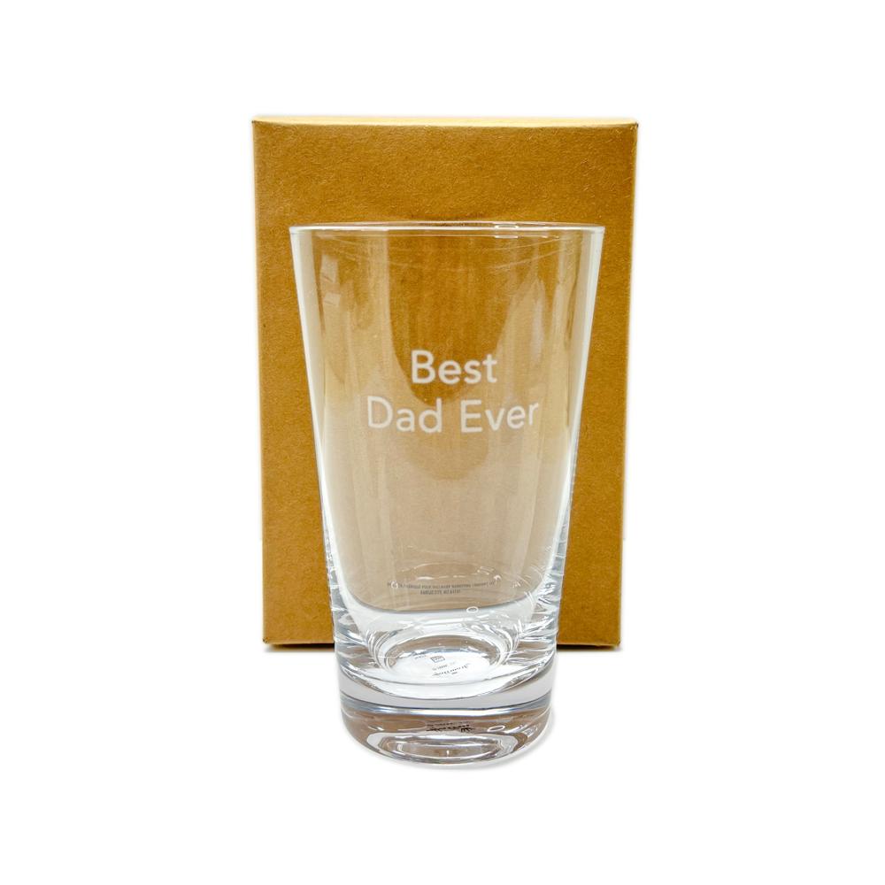 Best Dad Ever Glass